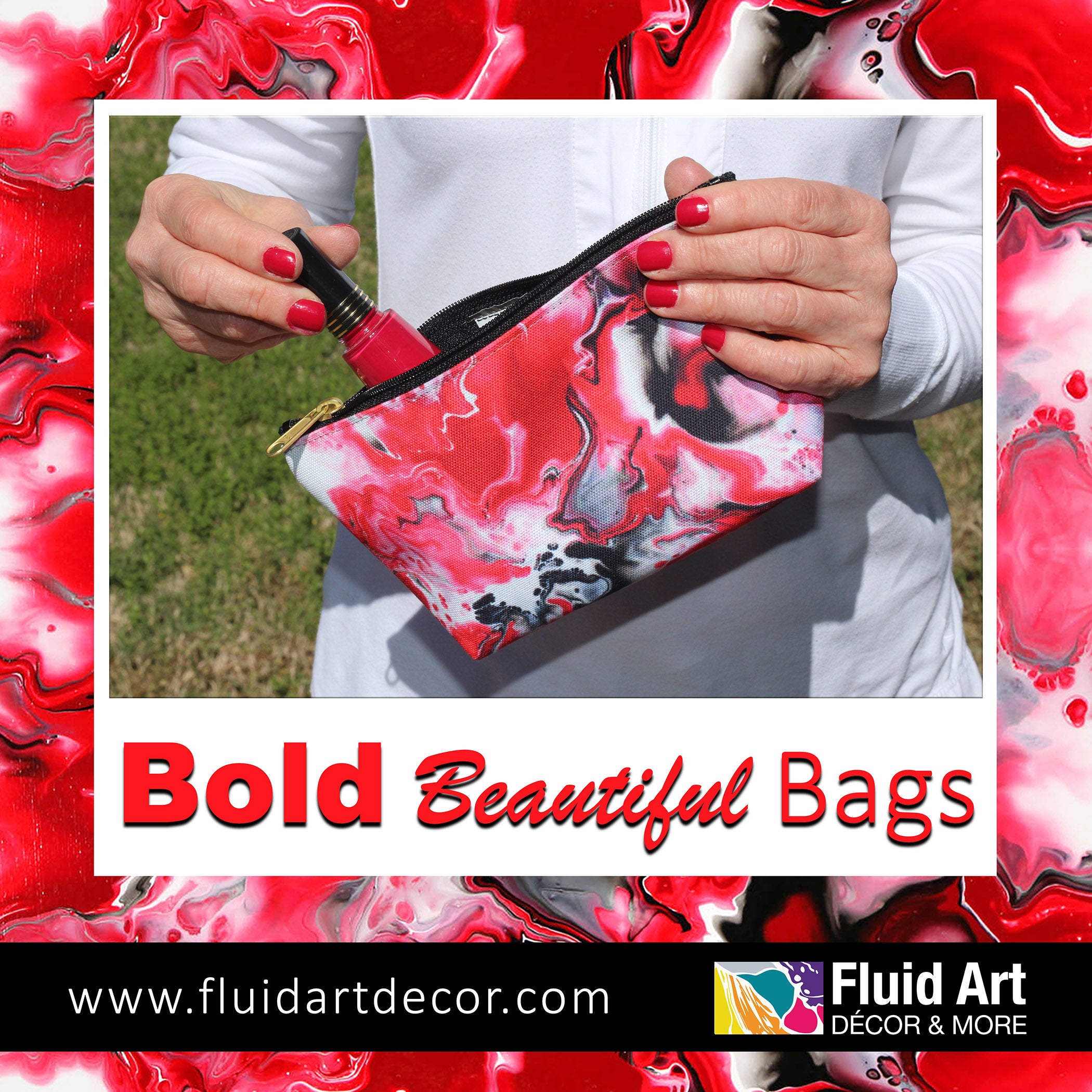Bold Beautiful Bags – FluidArtDecor